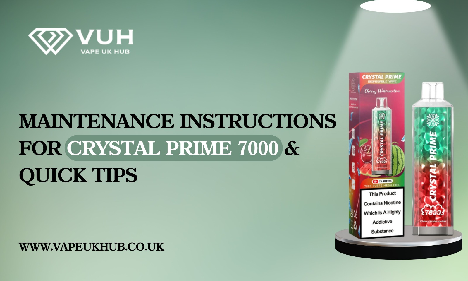 Maintenance Instructions About Crystal prime 7000 & Quick Tips